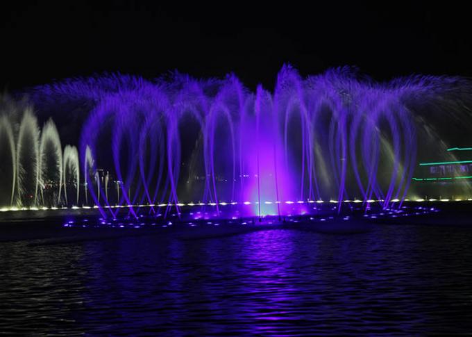 Programmable Music Dancing Fountain Stainless Steel 304 / 316 Material