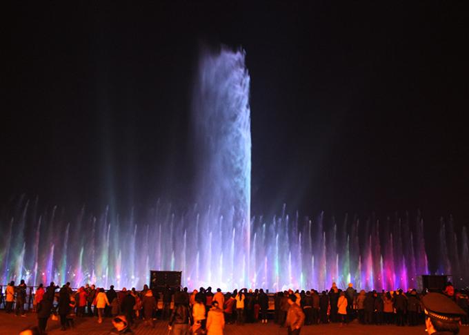 Programmable Music Dancing Fountain Stainless Steel 304 / 316 Material